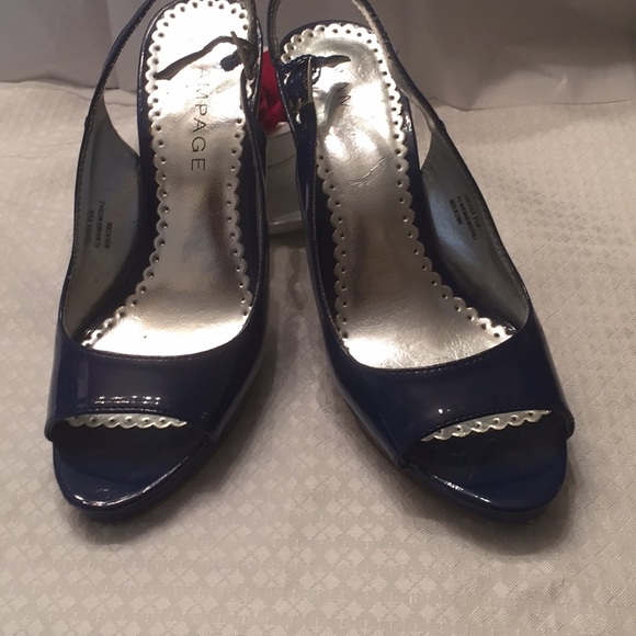 Rampage | Shoes | Vintage Rampage Blue Sling Shoes Size 85 | Poshmark